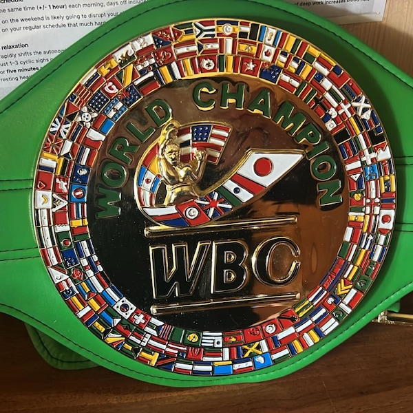 WBO World Boxing Organiztion Belt Adult Size - Etsy