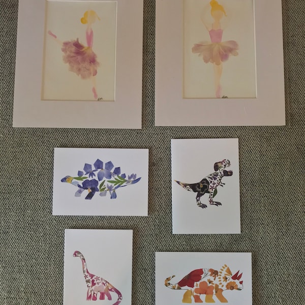 Dino Card, Dinosaur Cards, Girly Dinosaurs, Pink Purple Dinosaur, Blank ...