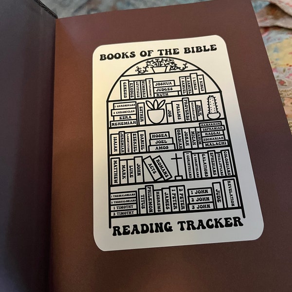 Bible Reading Tracker Sticker- for Bible Journaling and Note Taking ...