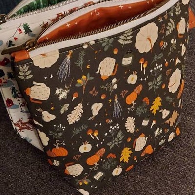 Knitting Project Bag, Farm Animals Drawstring Tote Bag, Crochet Sewing ...