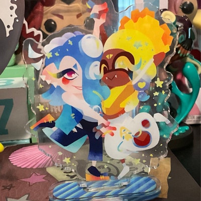 Splatoon Salmon Run King Salmonids Clear Stickers Horrorboros Cohozuna ...