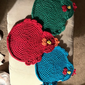Crochet Pattern for the Swanky Chicken Trivet Potholder PDF - Etsy