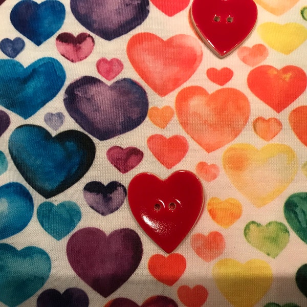 Set of 4 Large, Red, Handmade in UK, Washable, Lightweight, Ceramic ...