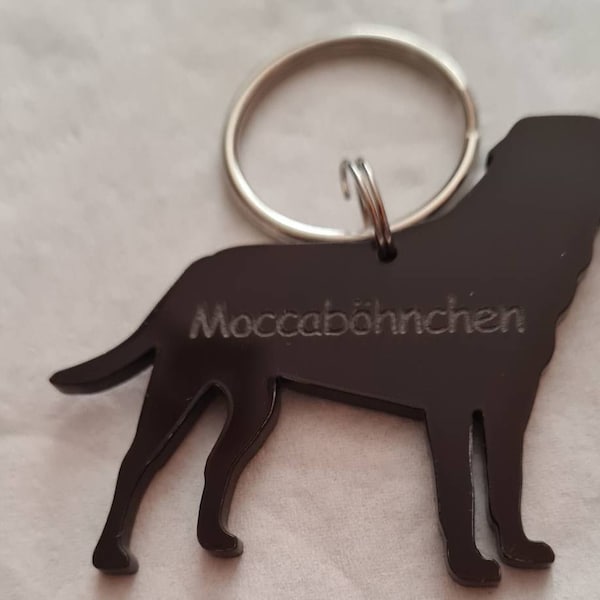 Chocolate Brown Labrador Lab Dog Keyring Bag Charm Keychain Gift in ...