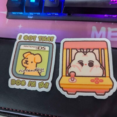 Funny Bunny Vinyl Stickers Die-cut Matte Vinyl Sticker 3 - Etsy