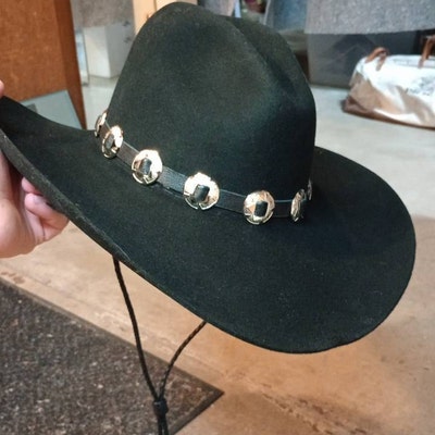 Leather Cowboy Hat Band, Handmade Western Hat Bands - Etsy