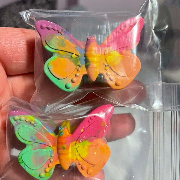 Butterfly Shaped Crayons, Easter Crayons, Butterfly Birthday Party ...