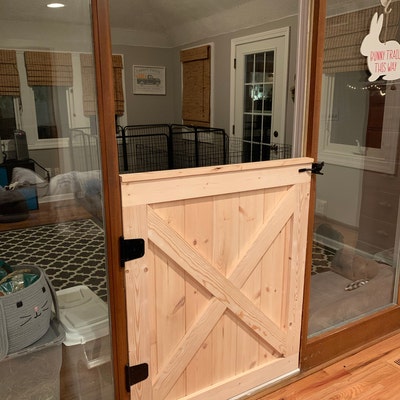 White Barn Door Baby Gate, Industrial Hardware Baby and Pet Gate - Etsy