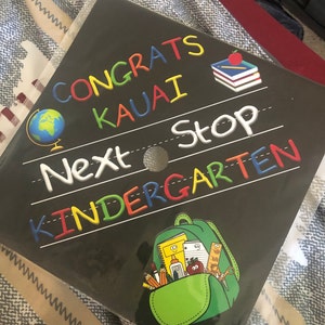 Graduation Kindergarten and Preschool Cap Toppers 2024 Kindergarten ...