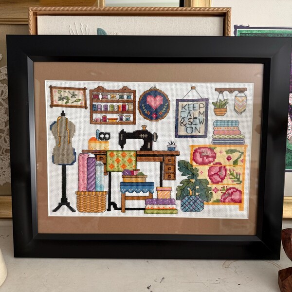 Sewing Room Cross Stitch Pattern Sewing Machine Cross Stitch Pattern ...