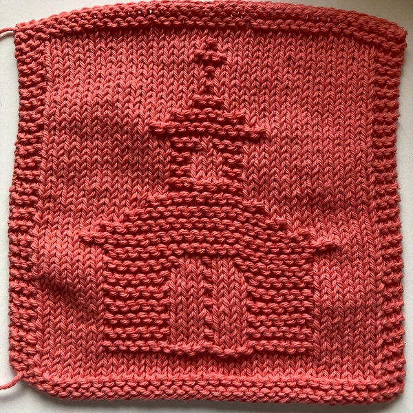 Knitting Pattern for Church Washcloth or Afghan Square - Etsy