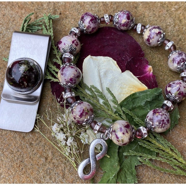 Memory Beads/jewelry Using Dried Flowers - Etsy