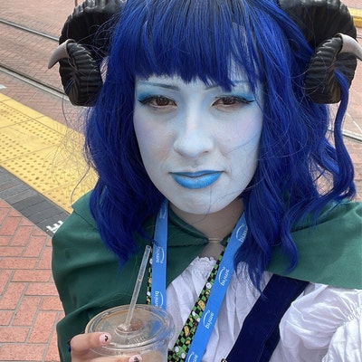 Small Curled Jester Style Horns - Etsy