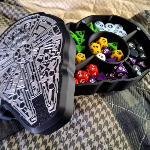 Star Wars Millennium Falcon Dnd Dice Tray - Etsy