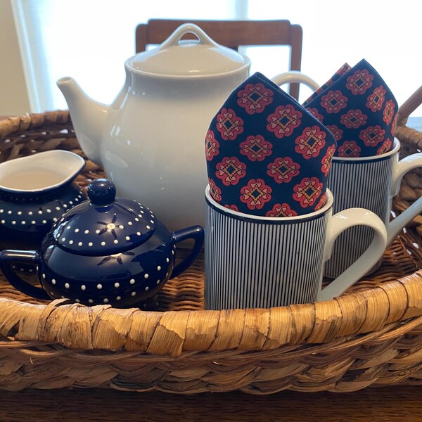 Cool Ocean Colors Batik Gradient Quilted Table Runner Modern Ombre ...