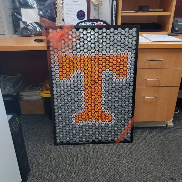 American Flag Bottle Cap Sign - Etsy