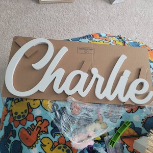 Large Baby Name Sign Large Nursery Name Sign Big Family Name - Etsy