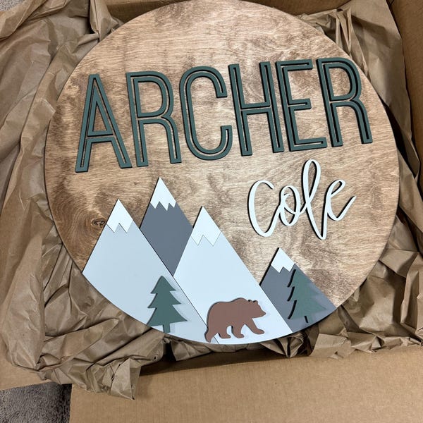 Freestanding Wooden Name Cutouts, Wooden Letters, Name Sign, Baby ...