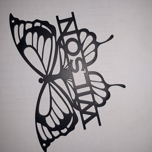 Personalized Butterfly Monogram Metal Sign - Etsy
