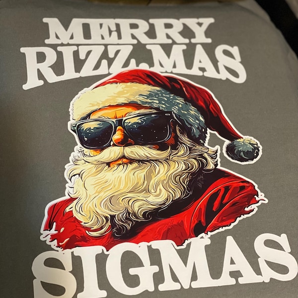 Merry Rizzmas Sigmas Xmas Christmas Santa Claus Png, Digital Download ...