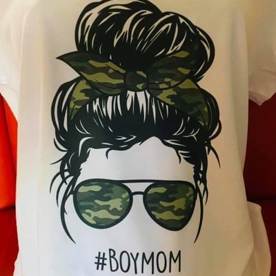 Messy Bun Mom Life Png, Camouflage Print, Mom Life Sublimation, Camo ...