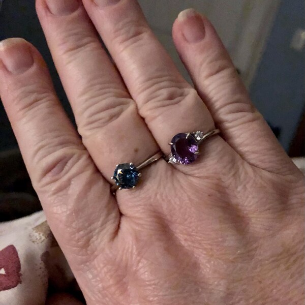 Alexandrite Color-change Twist Ring, See Video for Colors! 11x9mm 4 Ct ...