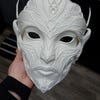 Dark Elf Full Face Mask - 3D Printed Décor, Costume, Cosplay, Unpainted ...