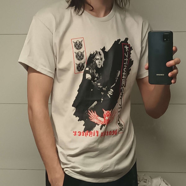 Deathly Fighter Unisex T-shirt - R.U.G. - Randy Uchida Group - GISM - Japanese Punk - Heavy ...