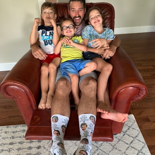 Father's Day Custom Photo Socks, Father's Day Socks, Dad Socks ...