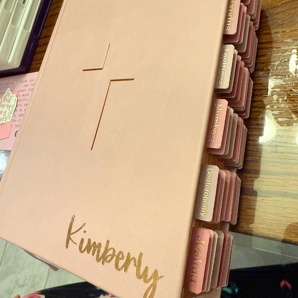 Pink NIV JESUS BIBLE, Bible With Tabs, Personalized Gifts, Pink Hard ...