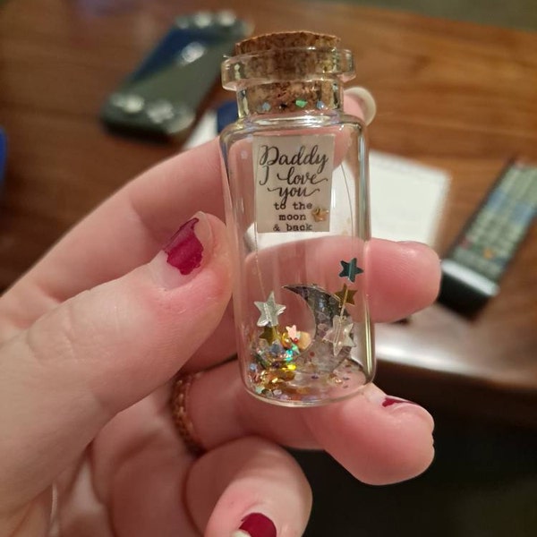 I Love You to the Moon & Back. Message in a Bottle. Personalised Gift ...