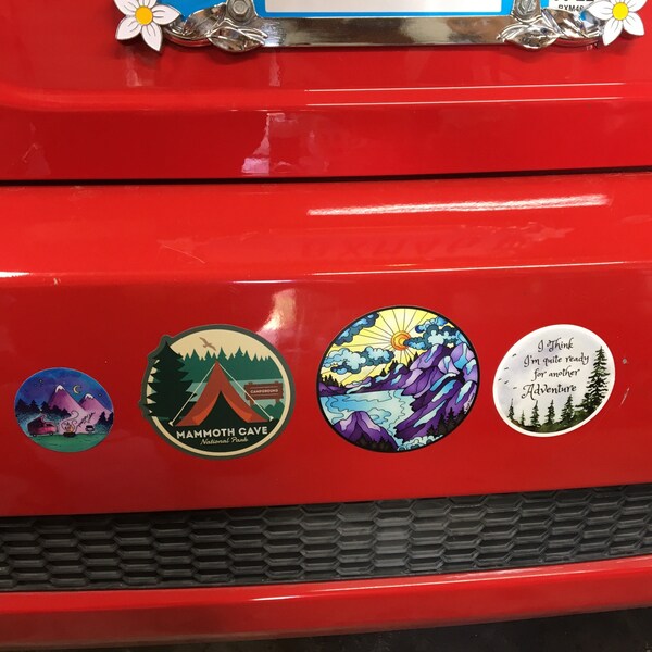 Adventure Quote Sticker – Tolkien Vinyl Decal, Forest Watercolor Nature ...