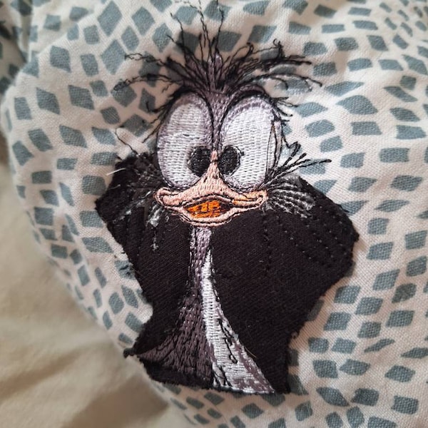 Funny Frazzled Duck Embroidery Design, Cartoon Animal (PES, DST, EXP ...