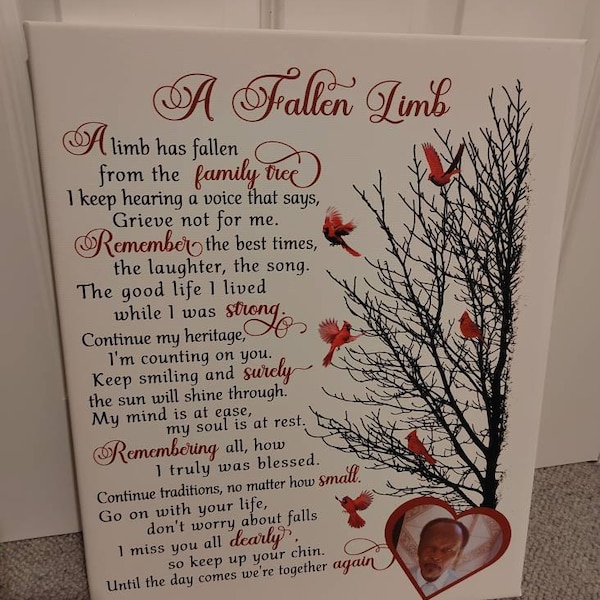 A Fallen Limb Memorial PNG File Loss of Grandma, Sympathy Bereavement ...