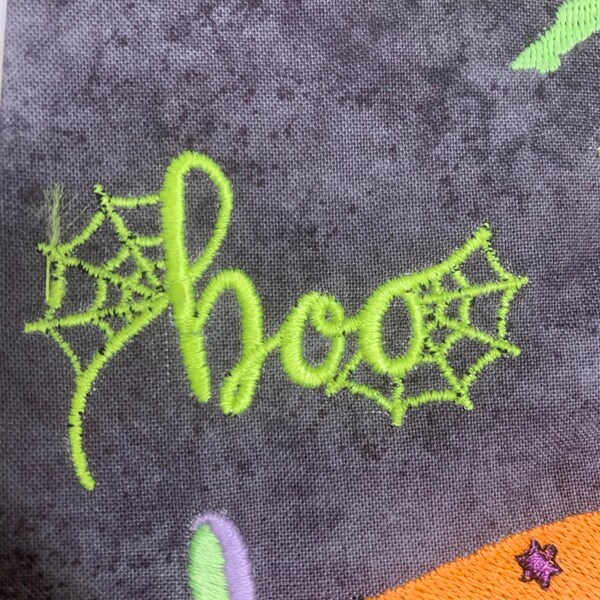Boo Machine Embroidery Design. 6 Sizes. Halloween Machine Embroidery ...