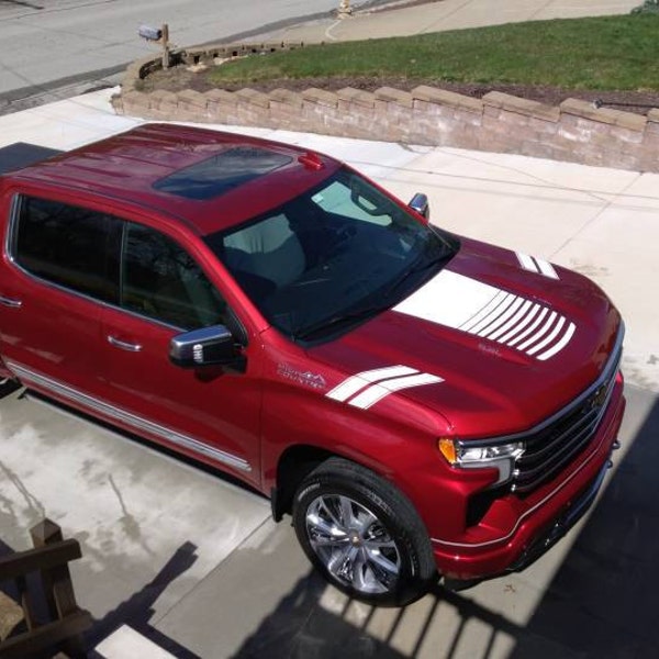 CHEVROLET SILVERADO HOOD Vinyl Decal Sticker Graphics Kit Fits Chevy ...
