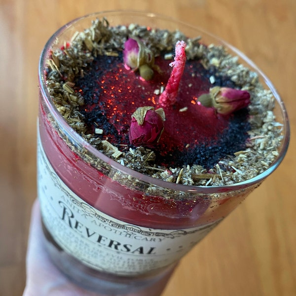 Reversal ~ Hoodoo Reverse Candle, Witches Spell Candle, Spell Candle ...
