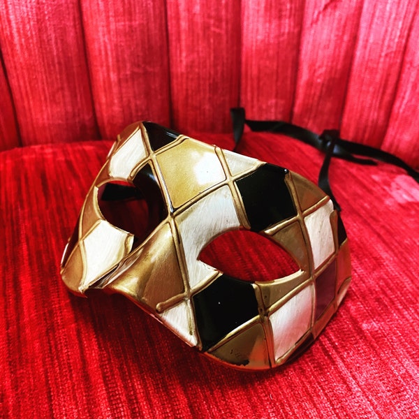 Rhinestone Metallic Masquerade Mask Gold Metal Mask - Etsy