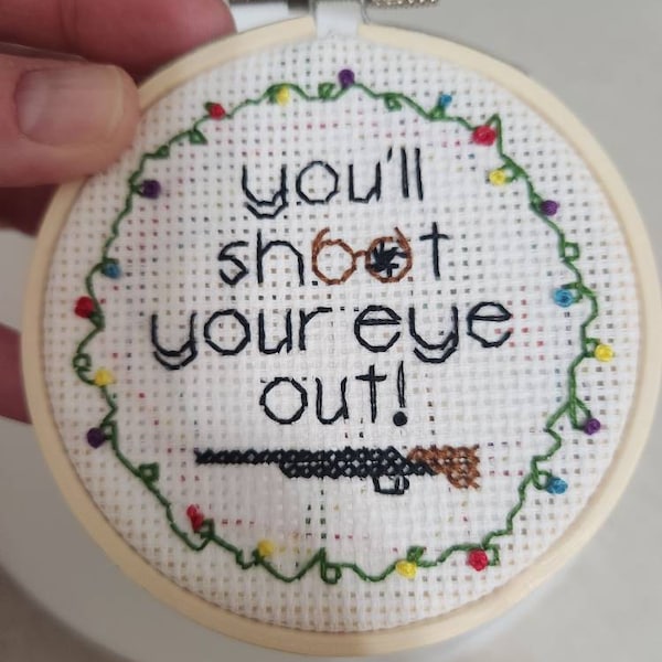 You'll Shoot Your Eye Out! - Cross Stitch Ornament Pattern *PDF Digital ...