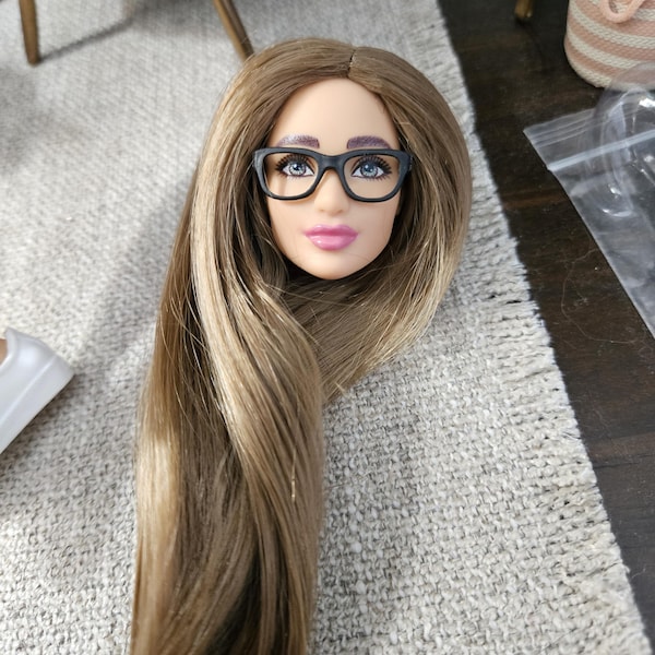 Zazou Dolls Custom Wig 1/6 Scale for Fashion Doll Head Size 3-4" BJD ...