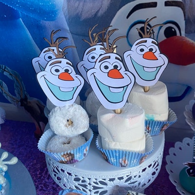 Olaf Head Toppers 6ct - Etsy