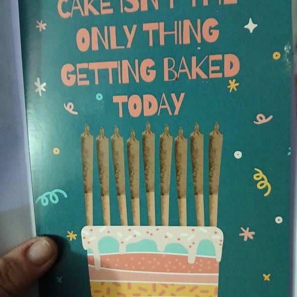 Funny 420 Birthday Gift for Stoner Birthday Card Funny 420 Bday Gift ...
