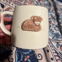 Bramble Farm Highland Cow Design Stoneware Mug Gift Boxed Artisan ...