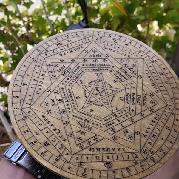 Sigil of Ameth | Engraved Wooden Altar Plate | Choice of Sizes | Symbol ...
