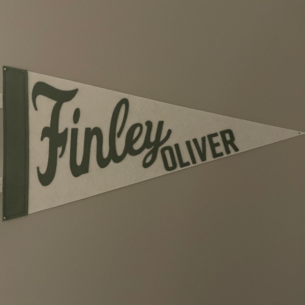 Custom Pennant Flag Large Nursery Name Sign Personalized Baby Shower ...