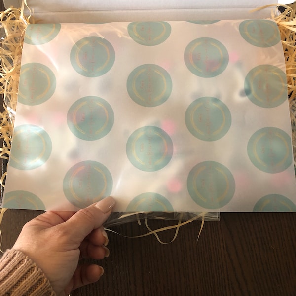 Custom Printed Translucent / Baking /tracing Paper/ Wedding Logo ...