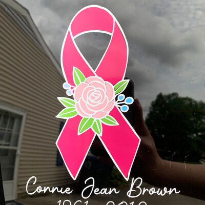 Awareness Ribbon Svg File, Awareness Ribbon Cut File, Breast Cancer ...