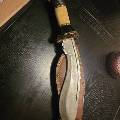 Knife New Amazing Mosaic Damascus Skinning Hunting Knife Handmade ...
