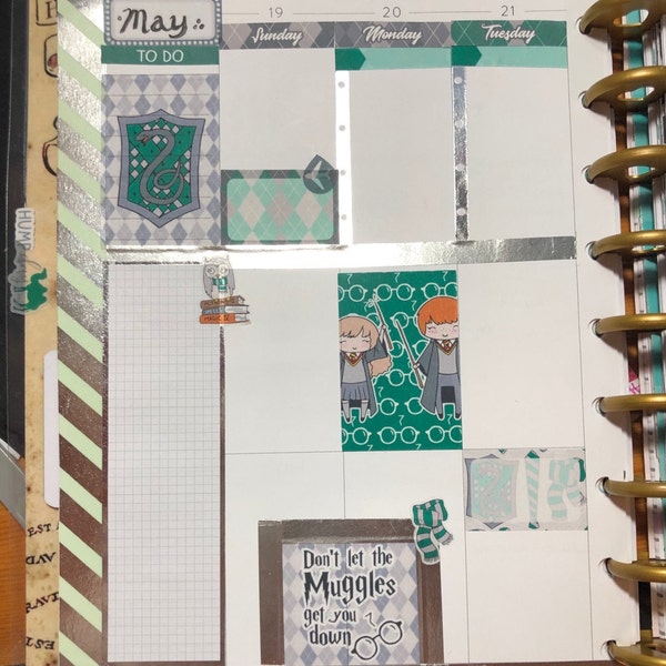 Wizard School IV Weekly Printable Planner Stickers, Happy Planner ...