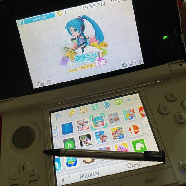 Custom Nintendo DS Lite Refurbished Game Console Handheld Console Clear ...